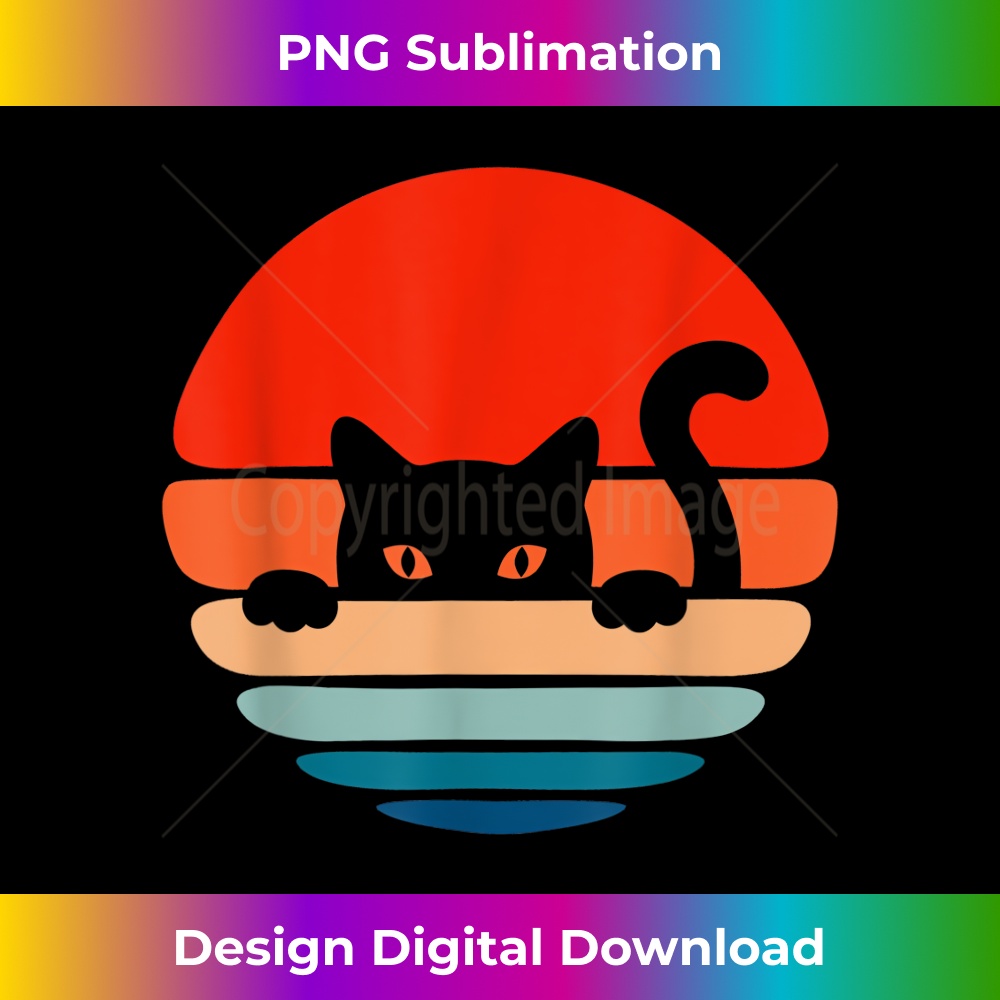 Funny Cat Kitten Meme Vintage Retro Sunset Peeping Curious - | Inspire ...