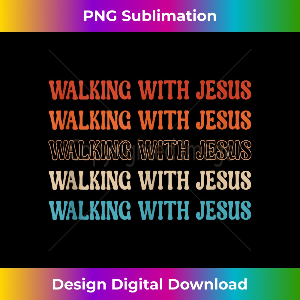 Walking With Jesus Religious Motivation Christian Tank T - S | Inspire ...