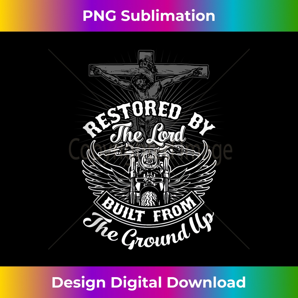 Christian Biker Motorcycle Jesus Design Restored Lord Tank T - Inspire ...