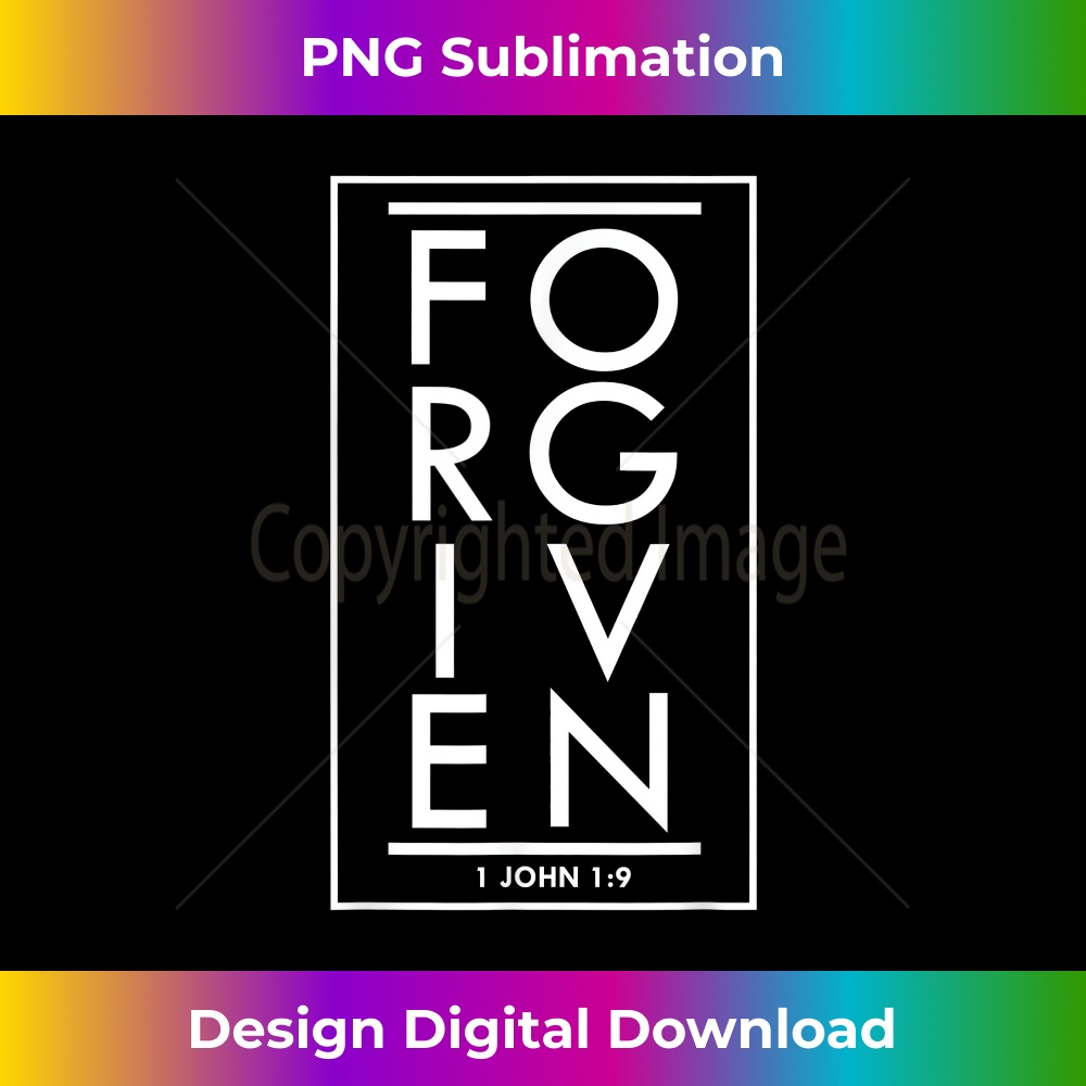 Forgiven 1 John 19 Bible Verse Chris - Sublimation-Optimized - Inspire ...