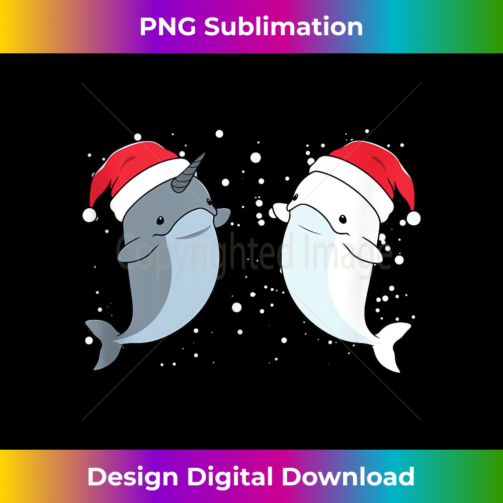 Narwhal Christmas Santa Unicorn Of The Sea Marine Biology Ta | Inspire ...