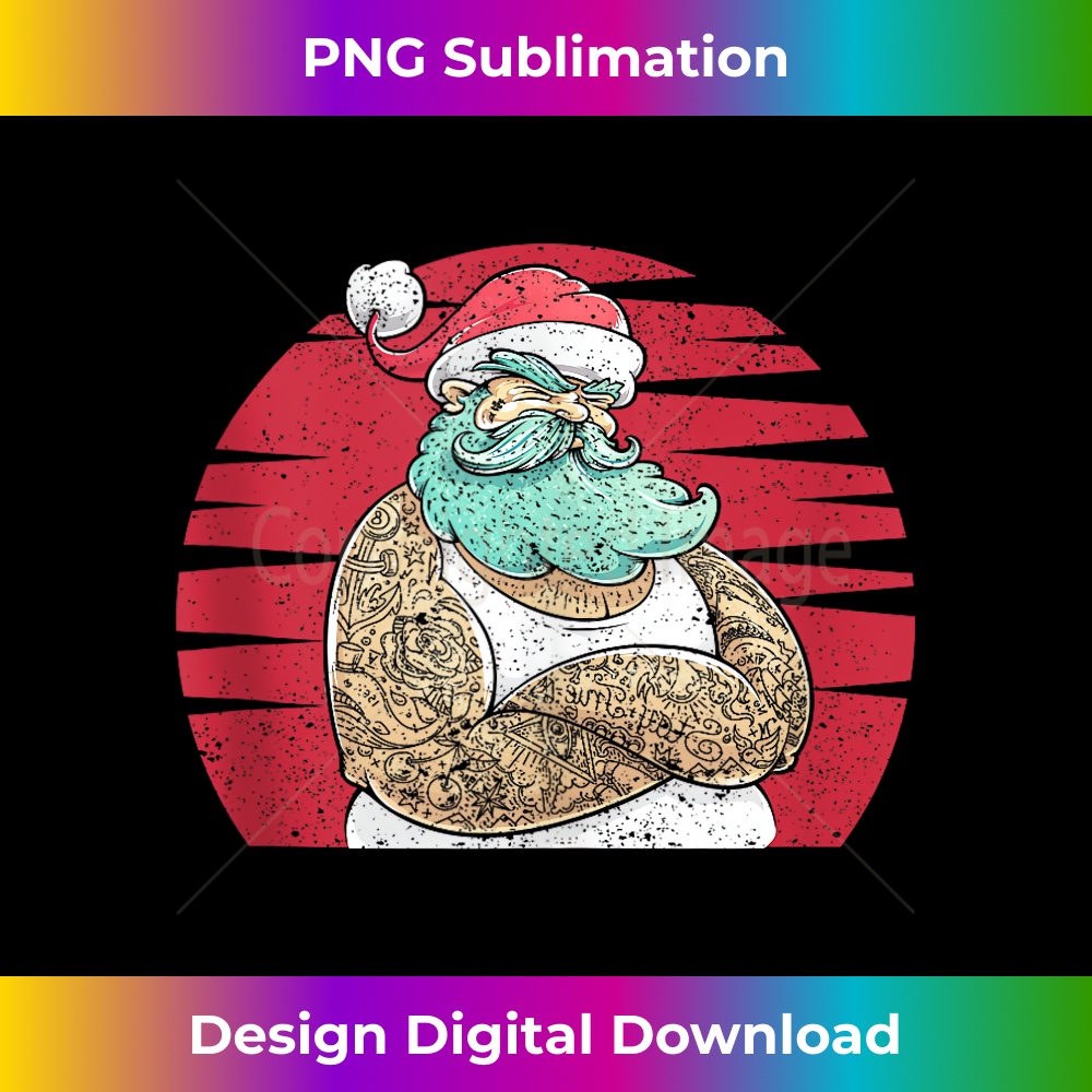 Tattooed Santa Claus Funny Tattoo Artist Christmas Tattoos T | Inspire ...