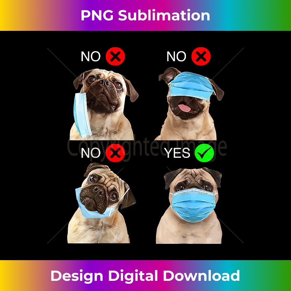 Pug Dog How To Wear A Face Mask Funny Pug Lover - Contempora | Inspire ...