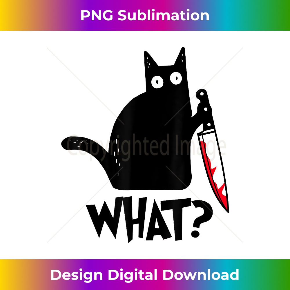 Cat What Funny Black Cat , Murderous Cat With Knife - Deluxe | Inspire ...
