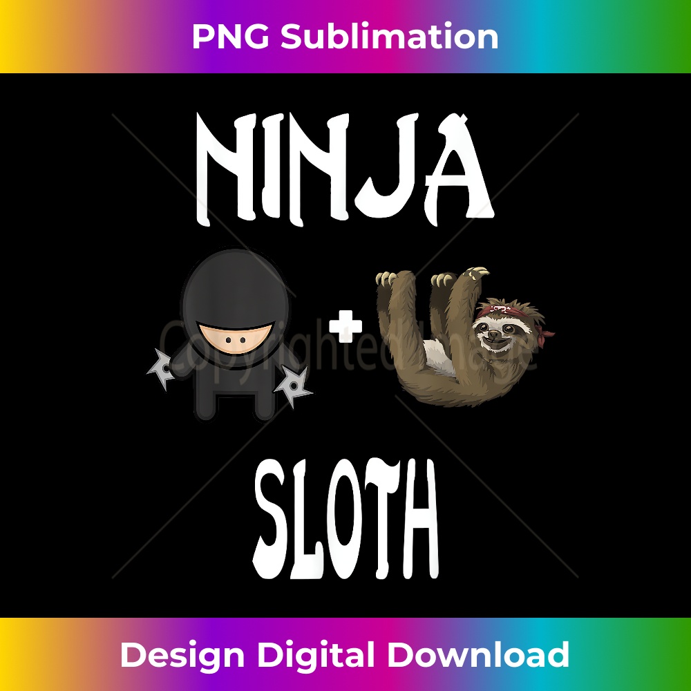 Ninja SLOTH T- SLOTH Ninja - Deluxe PNG Sublimation Download - Inspire ...