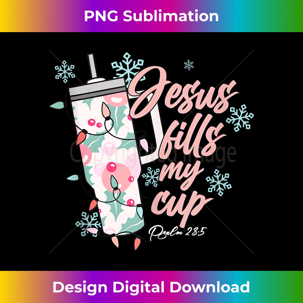 Jesus Fills My Cup Christian Christmas Bible Verse Faith Tan | Inspire ...