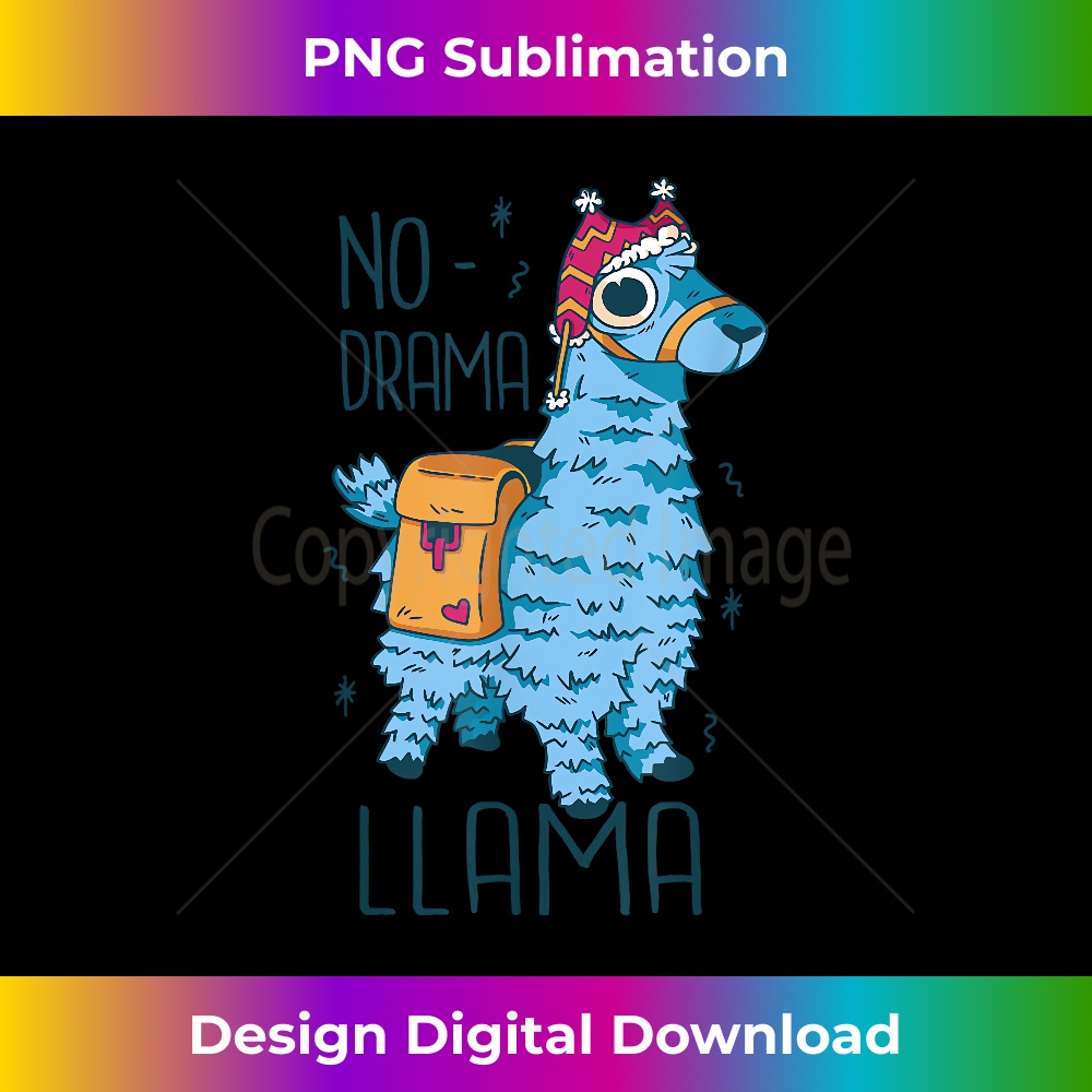 Funny Llama, No Drama Llama - Urban Sublimation PNG Design - | Inspire ...