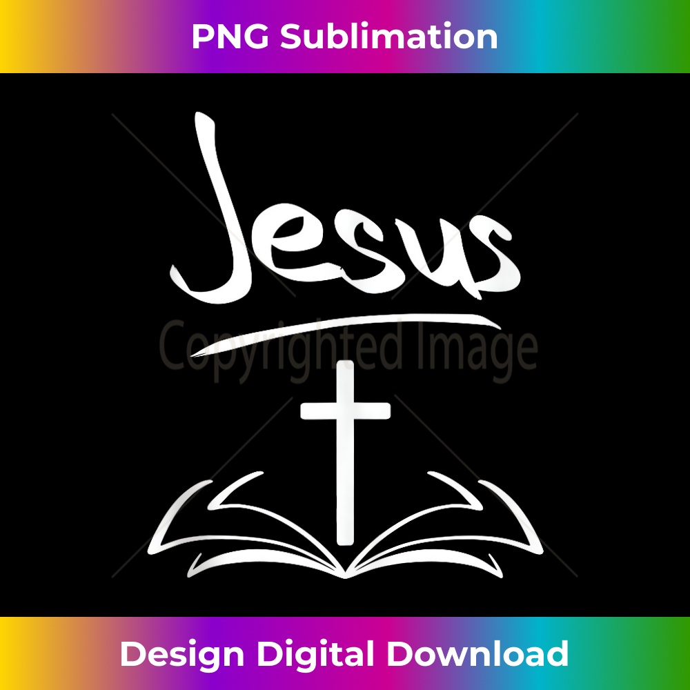Jesus Christ Bible Cross Design Tank T - Contemporary PNG Su - Inspire ...