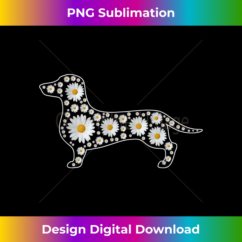 Cute Daisy Flower Dachshund Dog, Dachshund Lover Cute - Futu | Inspire ...