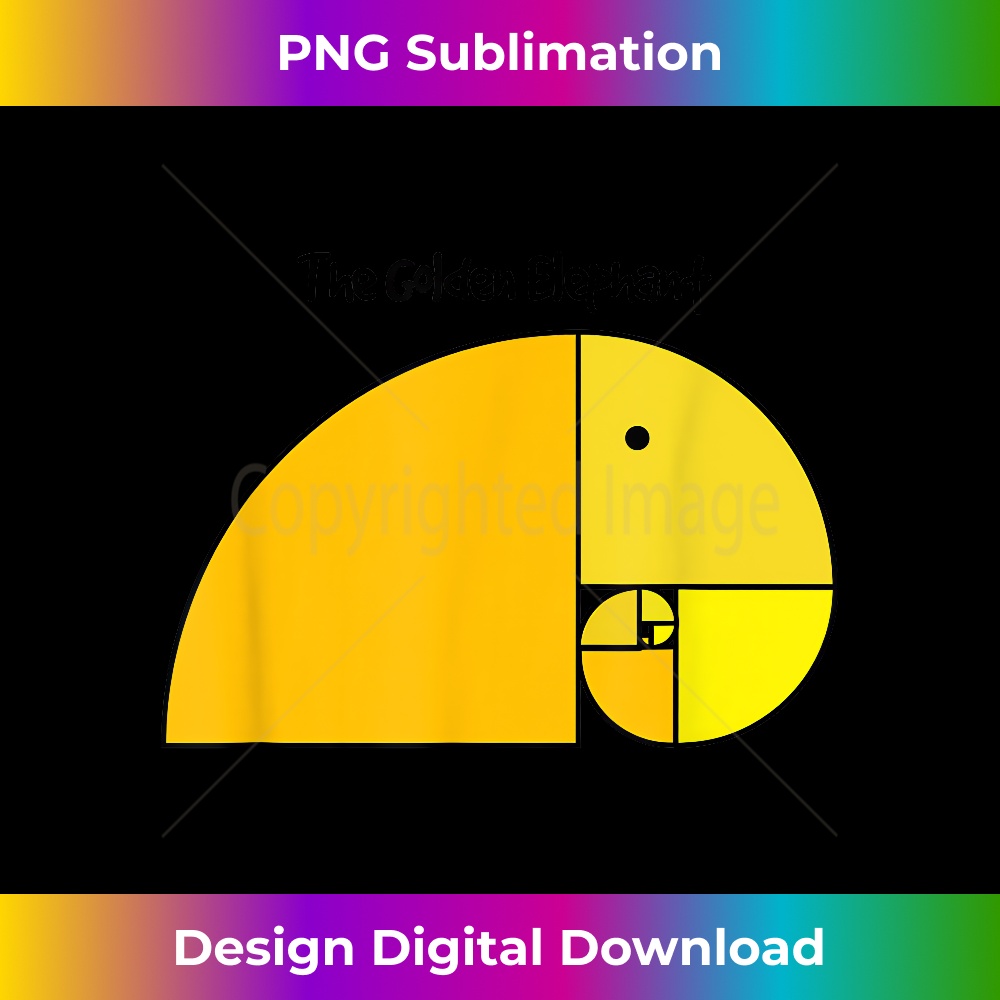 Golden Ratio Elephant Fibonacci - Timeless PNG Sublimation D - Inspire ...
