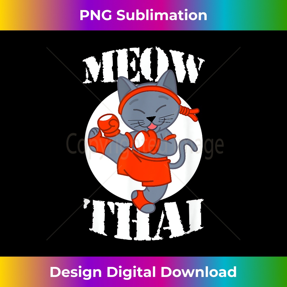 Meow Thai cute Cat Boxing - Classic Sublimation PNG File - C - Inspire ...