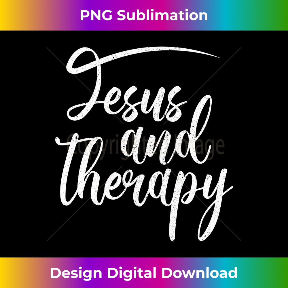 Jesus And Therapy Religious Christian Humor Long Slee - Edgy | Inspire ...