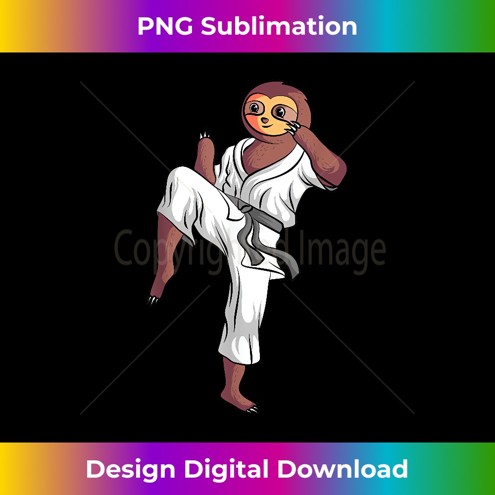 Karate Black Belt Sloth Lover Japanese Martial Arts Sport - | Inspire ...