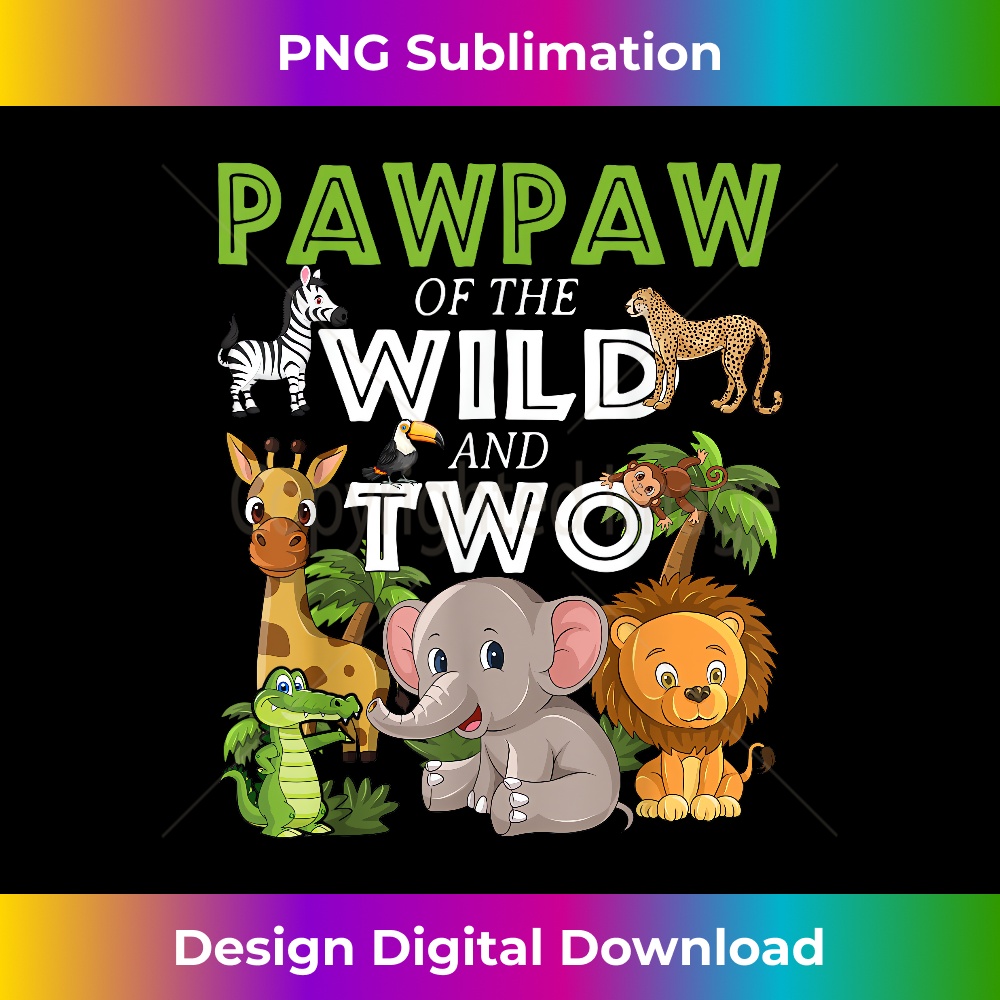 Pawpaw of the Wild Two Zoo Birthday Safari Jungle Animal - V - Inspire ...
