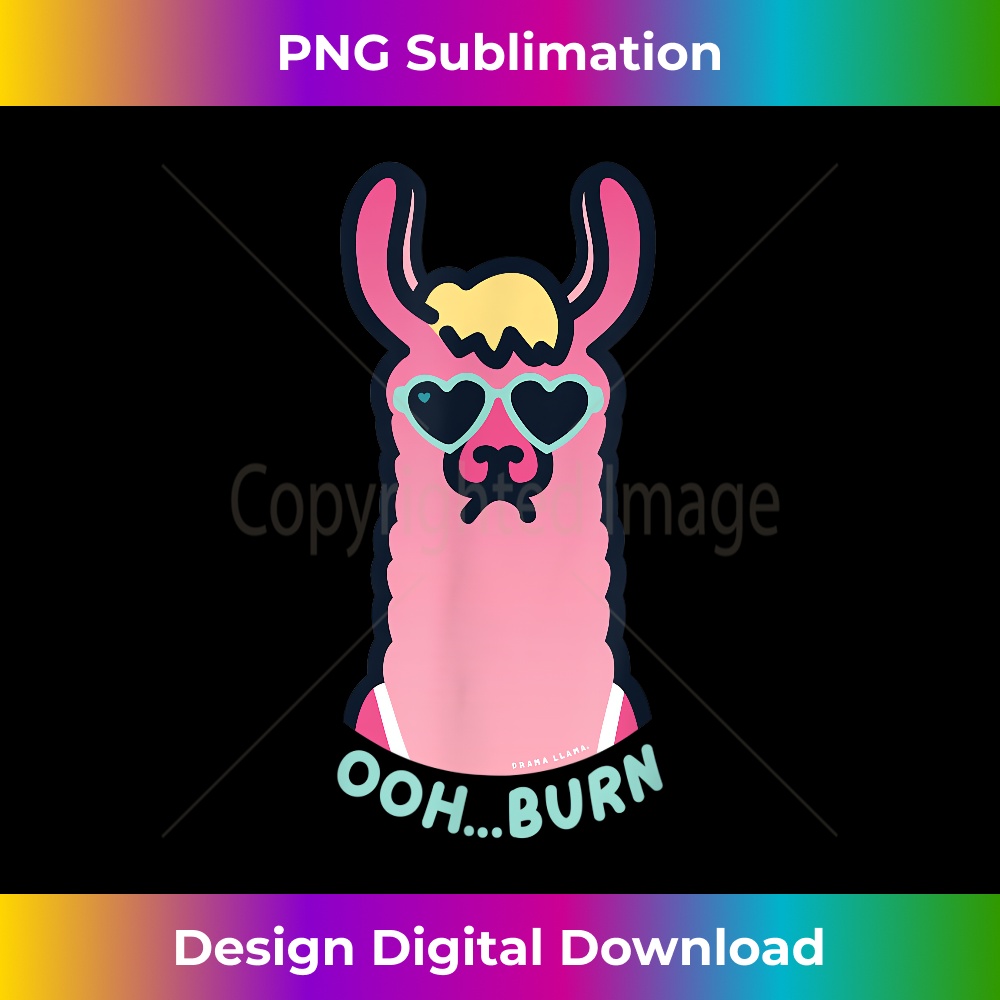 Sunburnt Drama Llama Ooh Burn Funny Lama Summer Tee - Edgy S | Inspire ...