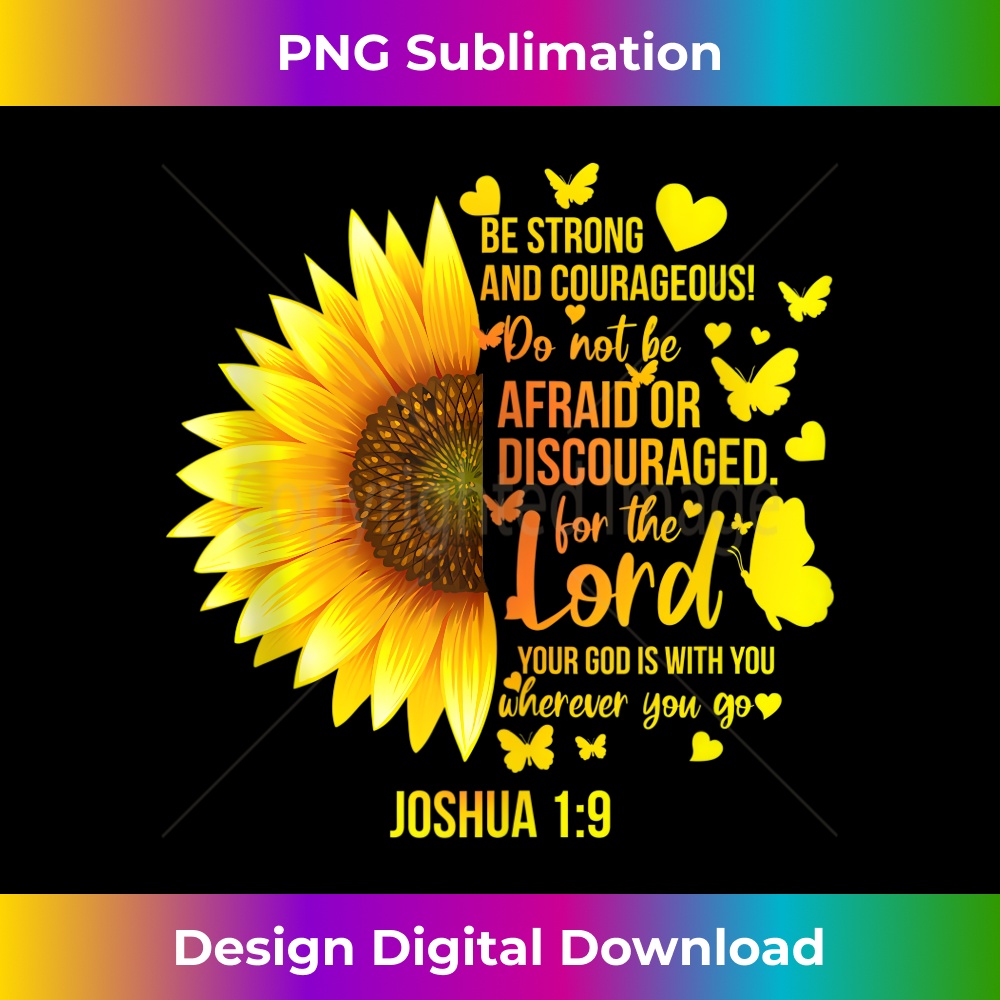 Christian Sunflower Joshua 19 Bible Verse, Girls Pretty Tank | Inspire ...