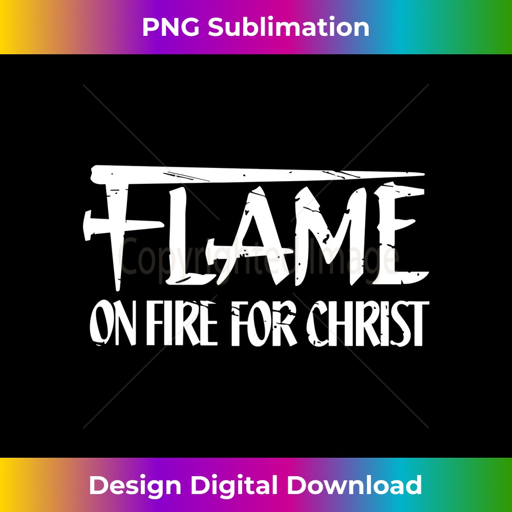 Vintage Jesus Christ 2024 Flame On. Fire for Christ Long Sle - Inspire ...