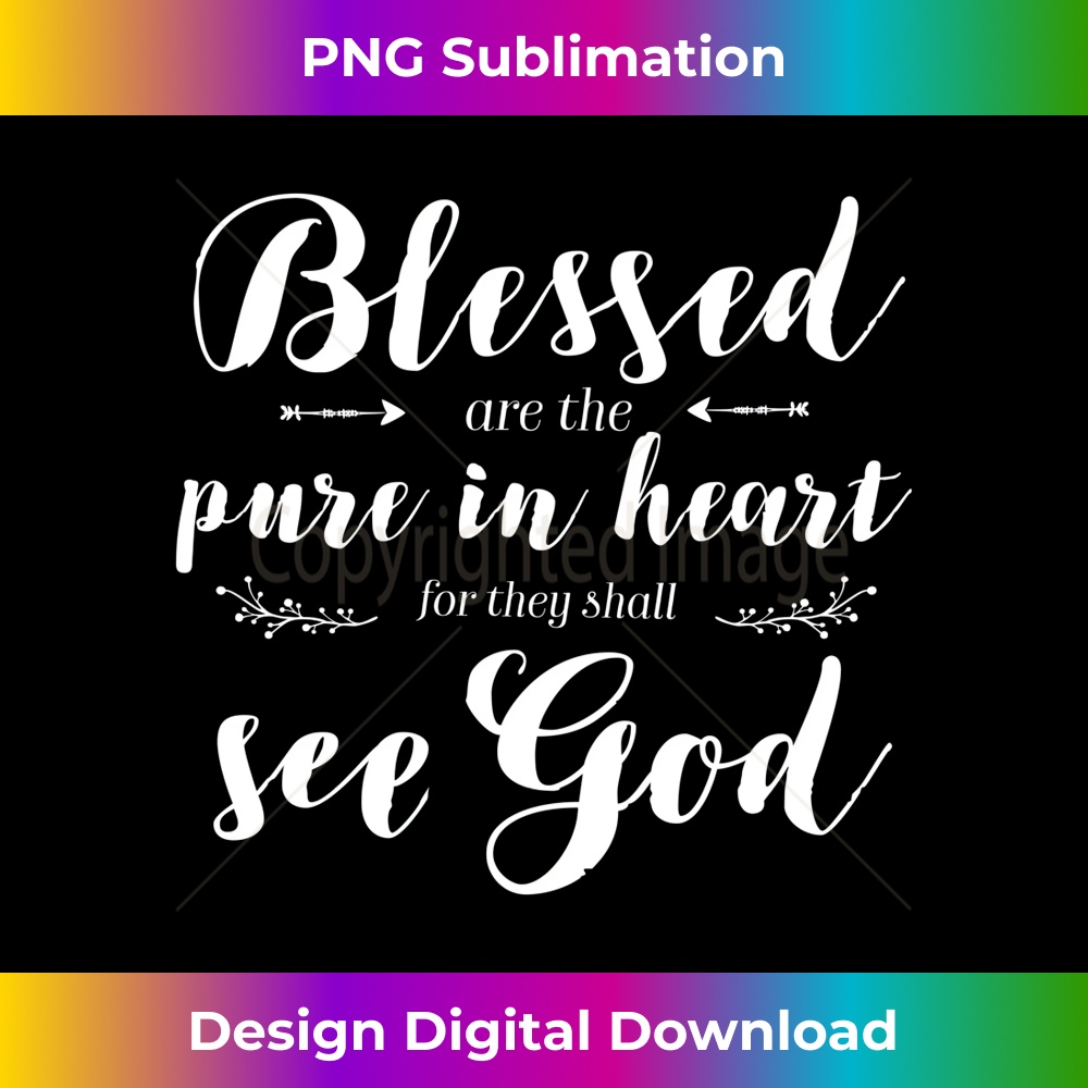 Blessed Pure In Heart Jesus Beatitudes Bible Verse Quote Lon | Inspire ...