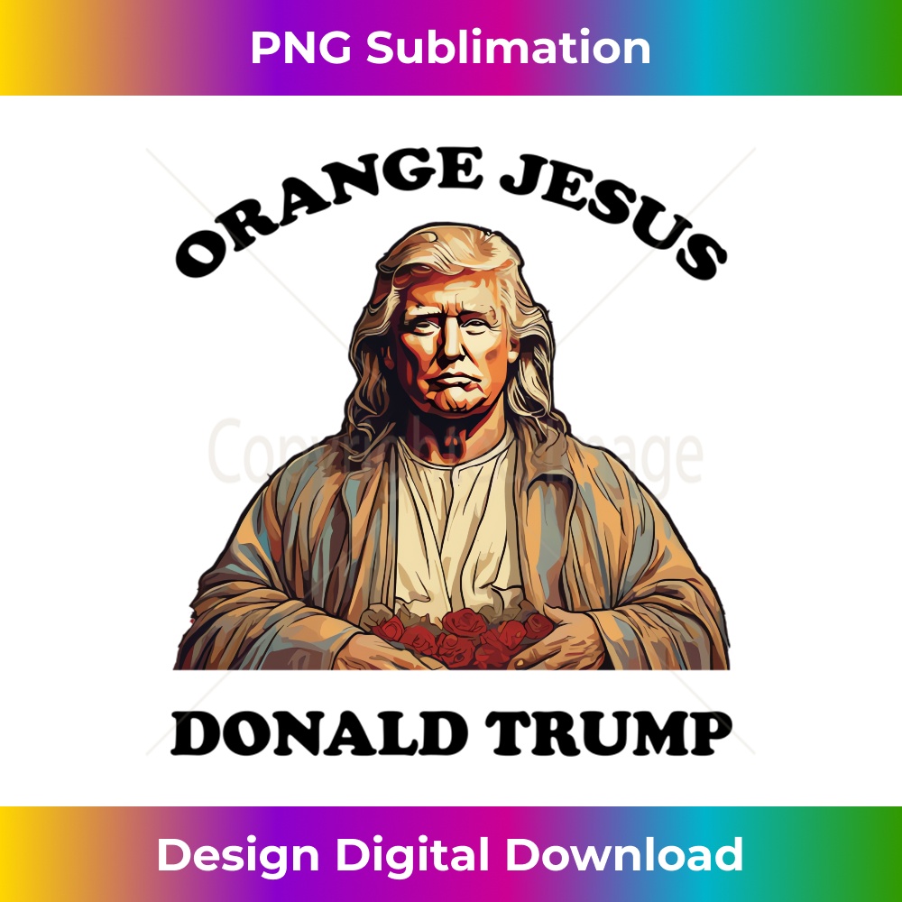 Orange Jesus Donald Trump Republican Supporters 2024 Long Sl | Inspire ...