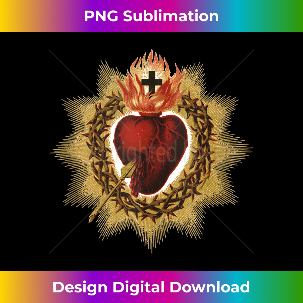 Sacred Heart of Jesus Catholic Devotion Tank T - Crafted Sub | Inspire ...