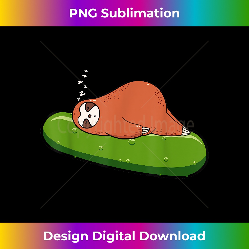 Lazy Sloth & Pickle Cute - Innovative PNG Sublimation Design | Inspire ...