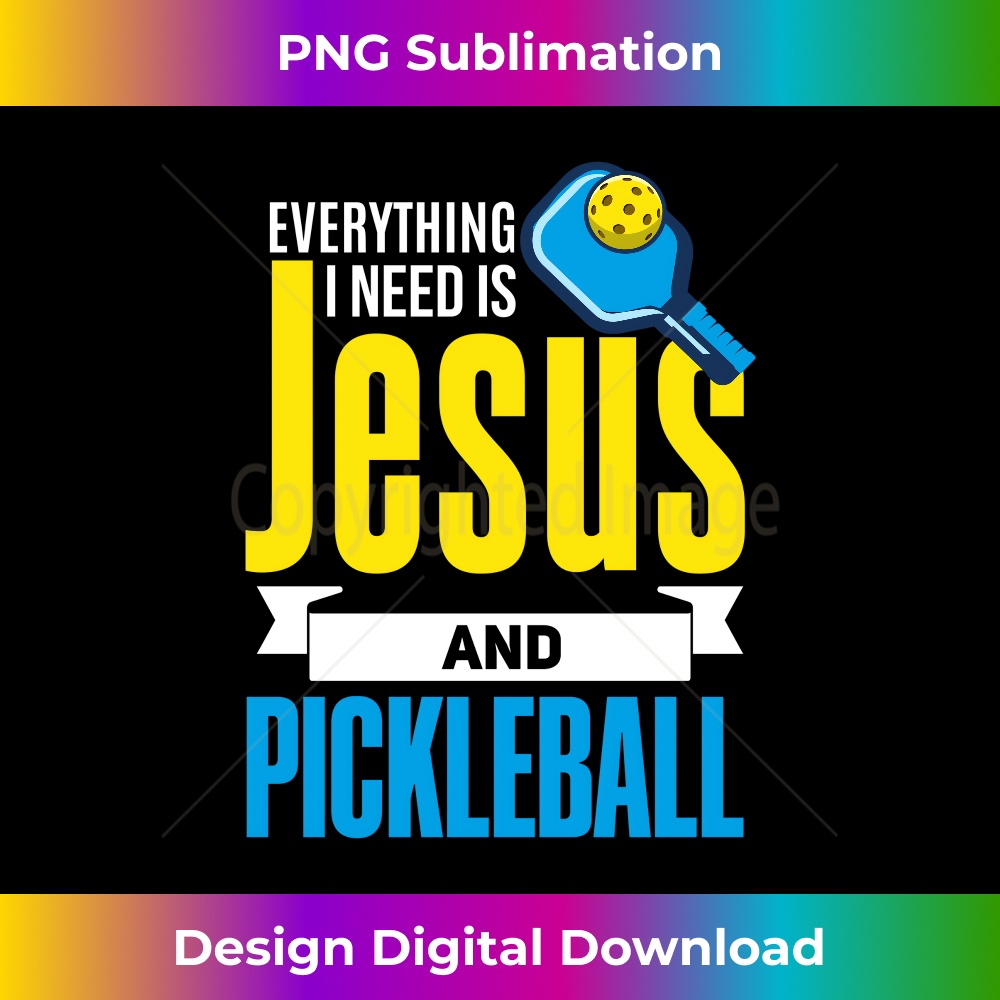 Pickleball Jesus Religious Christian Pickleball Player Long - Inspire ...