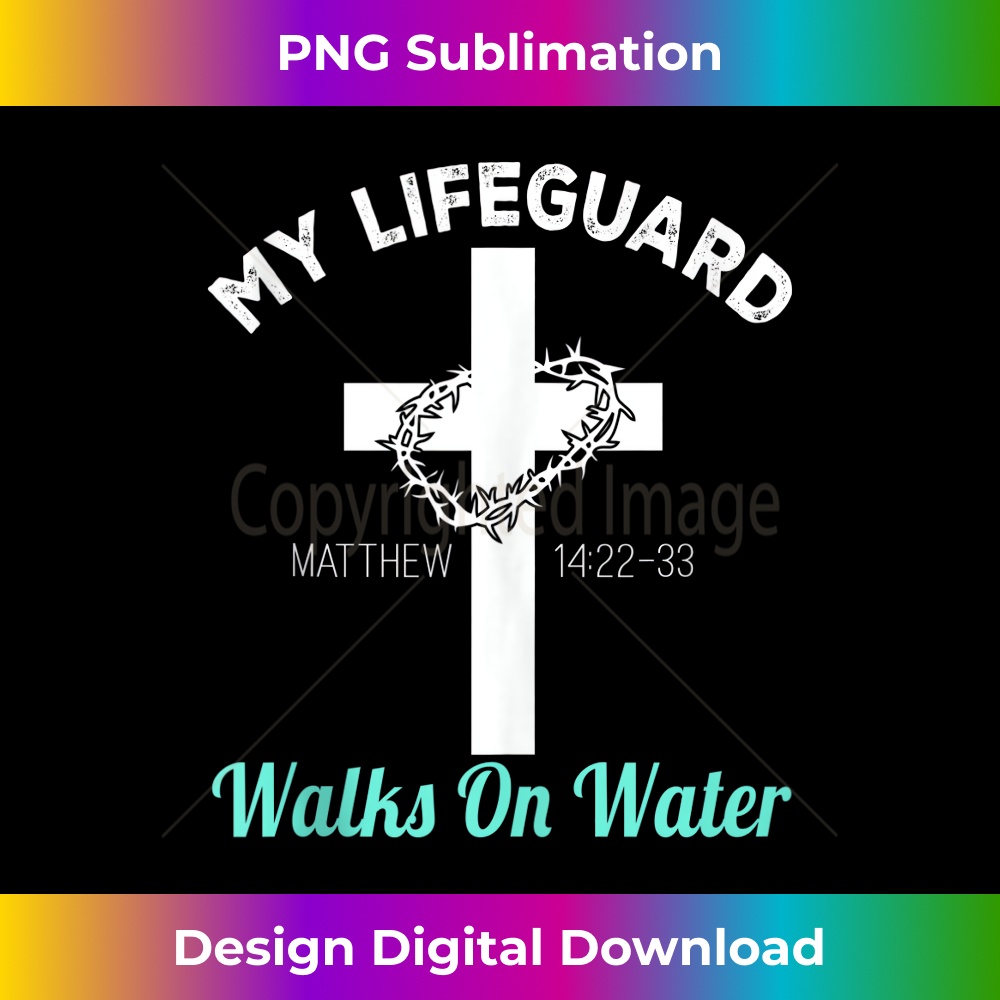 My Lifeguard Walks on Water Christian Bible Verse Tank - Vib | Inspire ...