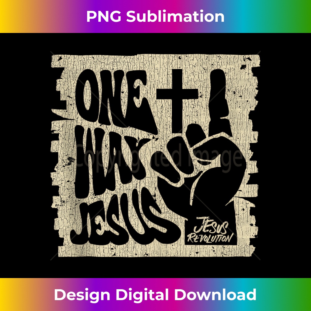 Vintage One Way Jesus Jesus Revolution Tank T - Timeless PNG | Inspire ...