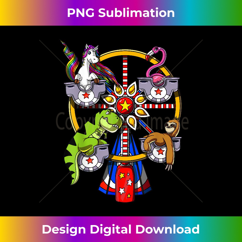 Unicorn T-Rex Dinosaur Sloth Flamingo Ferris Wheel - Crafted - Inspire ...