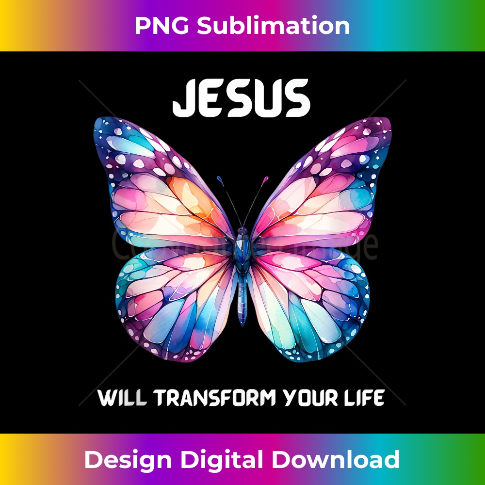 Jesus Christian Butterfly Meaningful Transformation Tank T - | Inspire ...