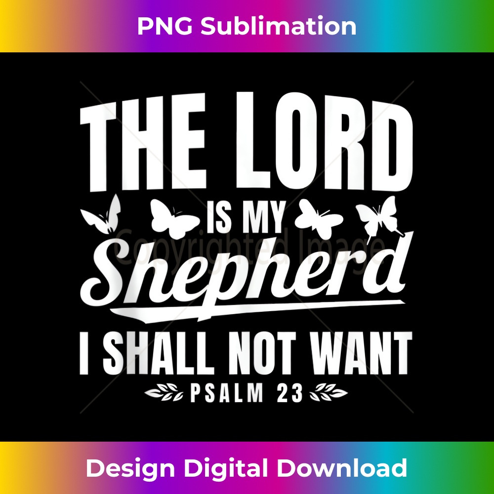 Christian Bible Verse Psalm 23 Butterfly Tank T - Futuristic | Inspire ...