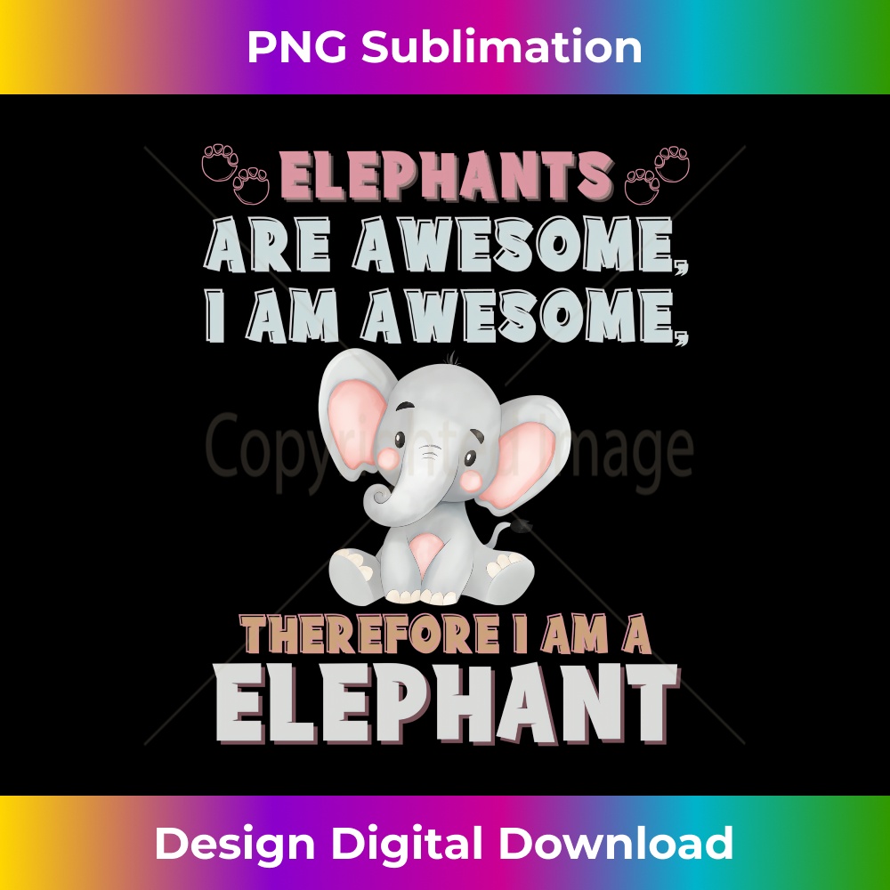 Awesome Cartoon I am a Elephant for Elephant Lovers Long Sle | Inspire ...