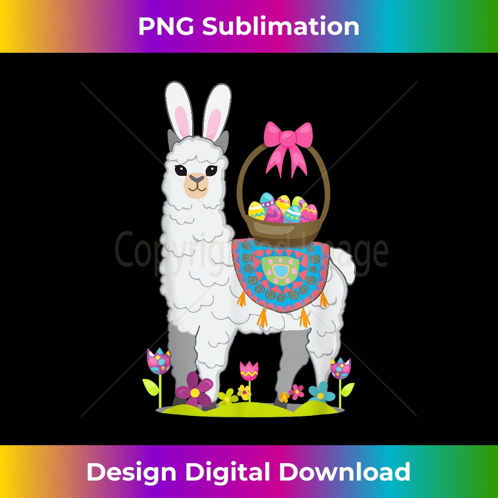 Funny Easter Llama Alpaca With Rabbit Ears And Easter Eggs - | Inspire ...