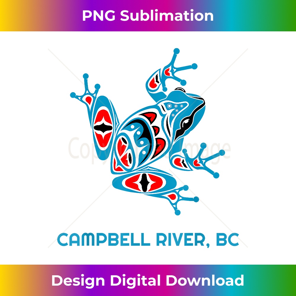 Campbell River British Columbia Red Blue Tribal Native Frog | Inspire ...