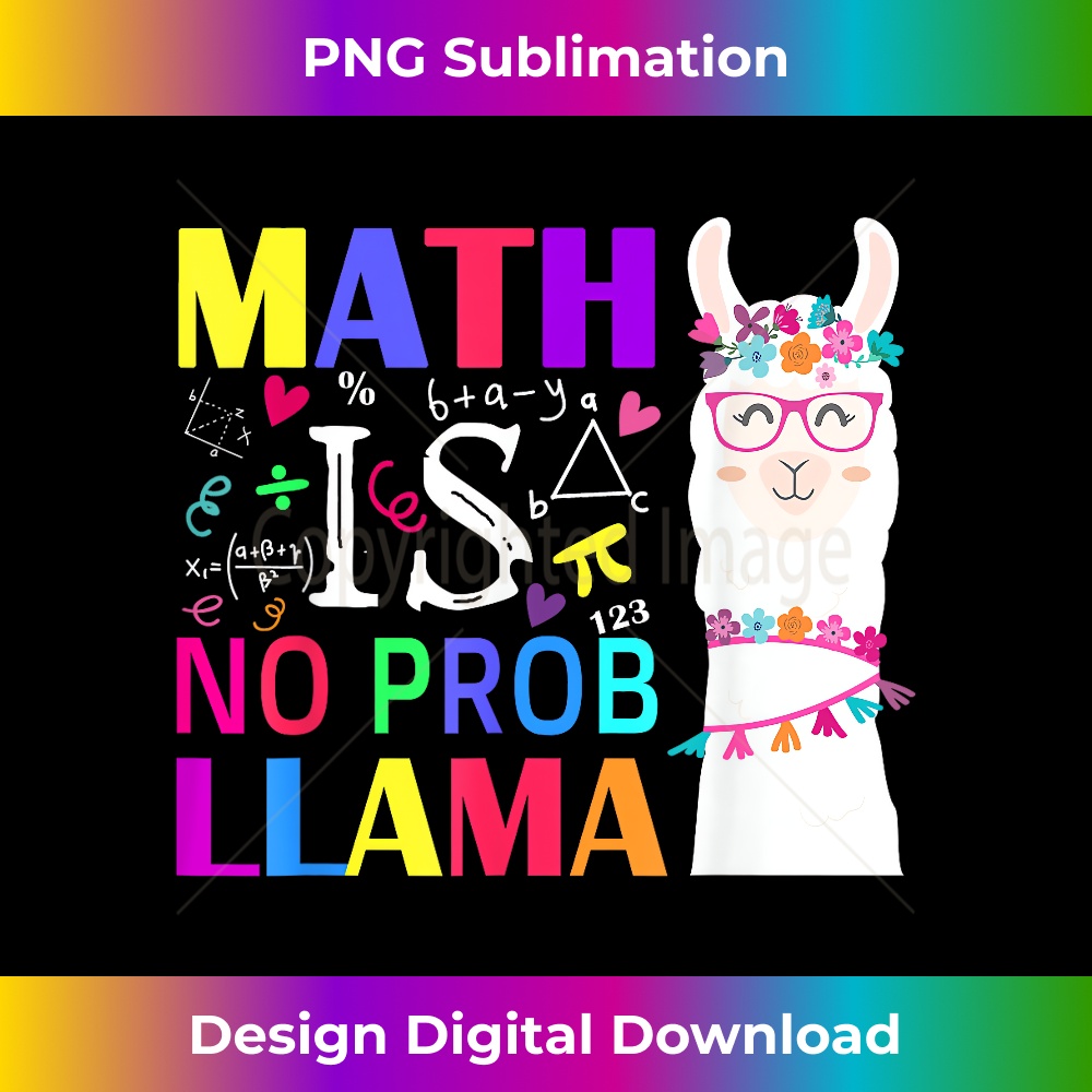 Math Is No Prob-Llama Teacher Student First Day Of School - | Inspire ...