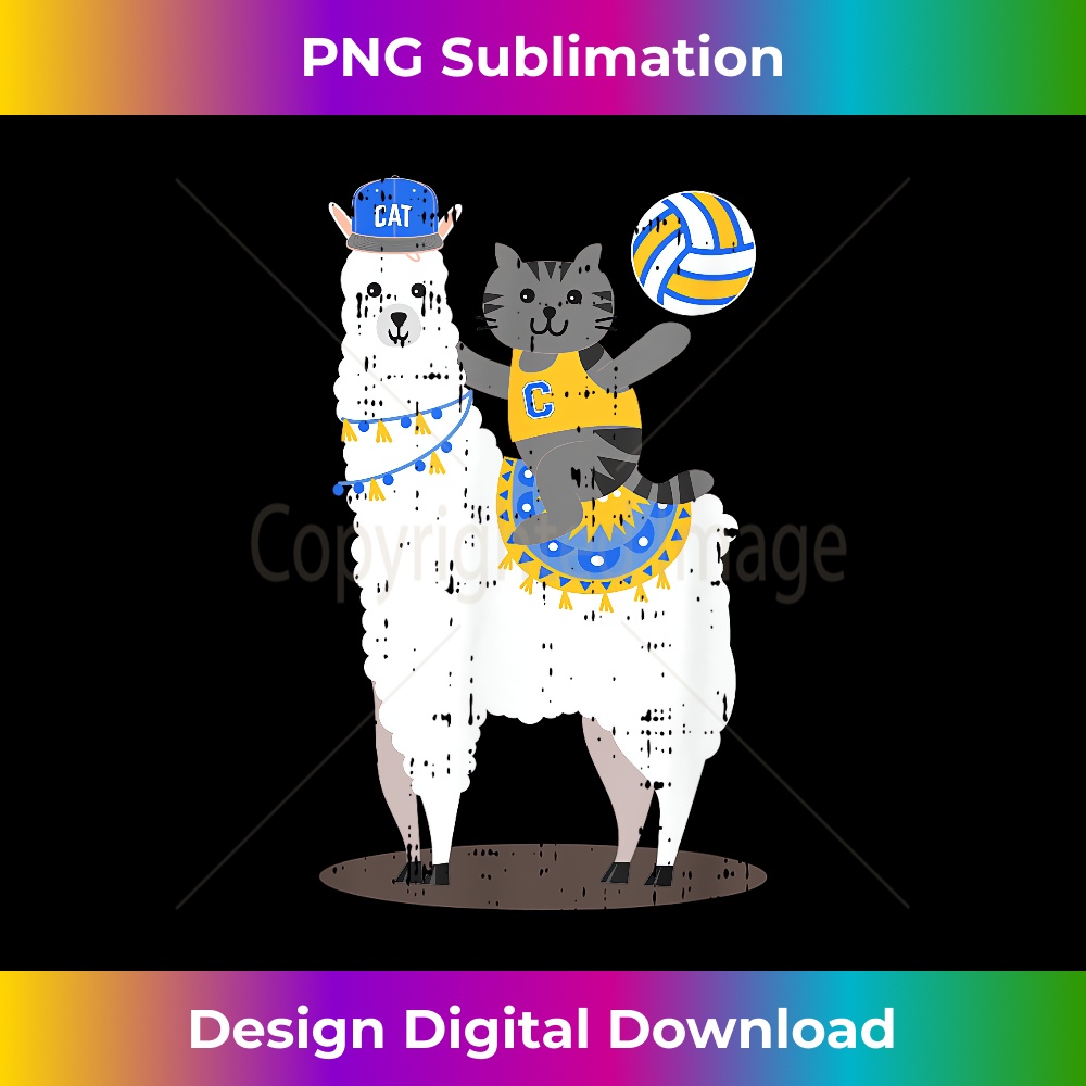 Volleyball Llama Cat Cool Cute Birthday Gift Idea Outfit - F | Inspire ...