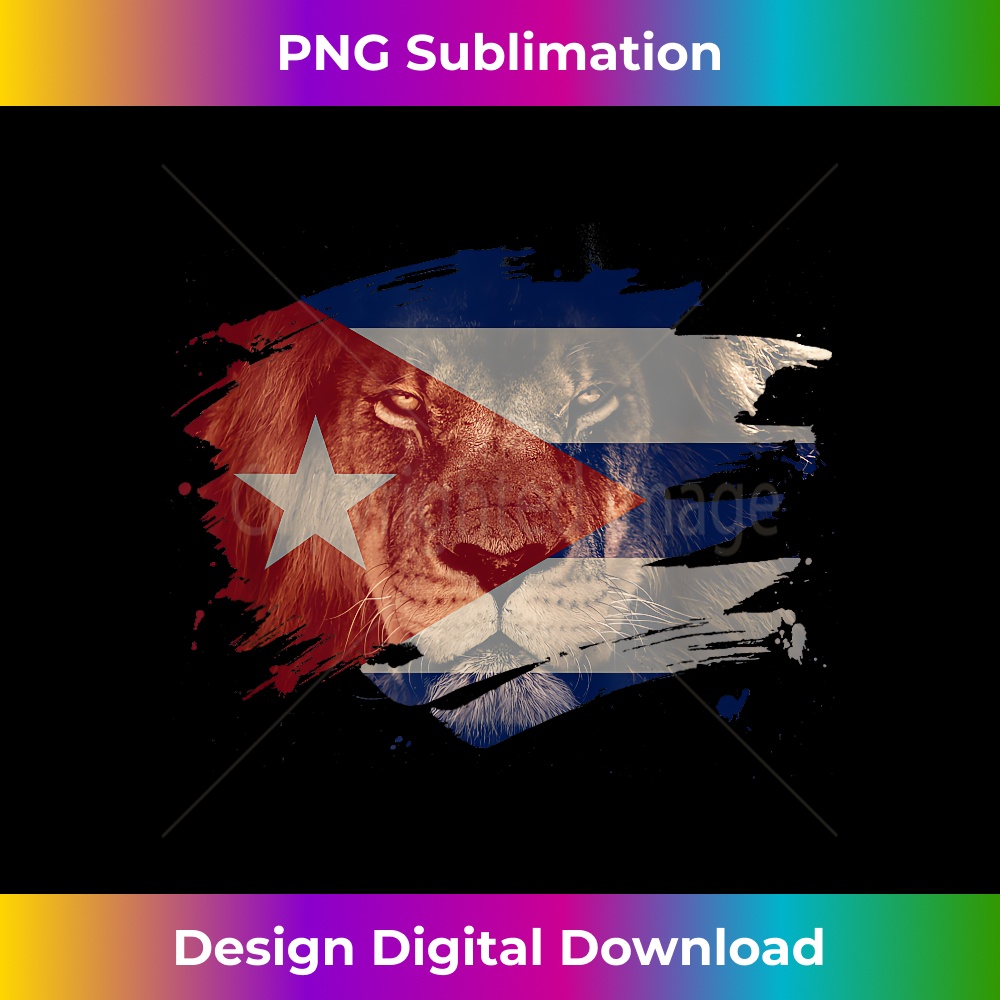 Cuba Flag and African Lion Picture - Cuban Pride - Deluxe PN | Inspire ...