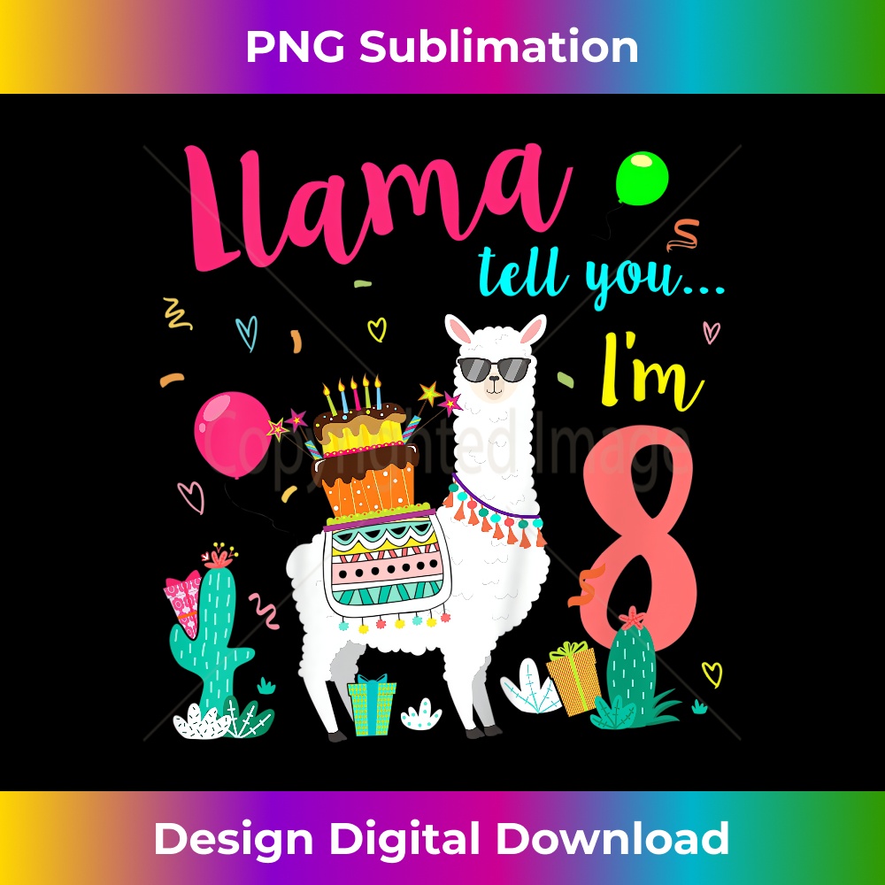 Kids Llama Themed Birthday Party Girls Tell You I'm 8 Years | Inspire ...