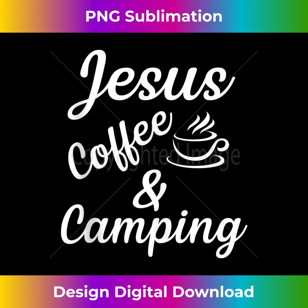 Jesus coffe camping Tank T - Bespoke Sublimation Digital Fil | Inspire ...
