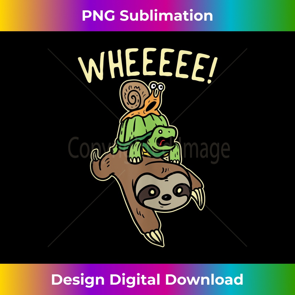 Sloth Turtle Snail Running Wild Internet Meme Gift Tank Top | Inspire ...