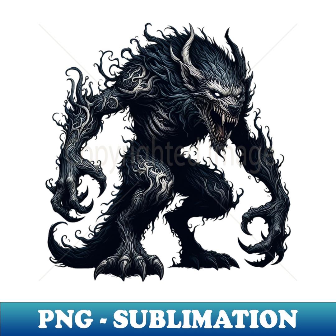Terrifying werewolf - PNG Transparent Sublimation Design | Inspire Uplift
