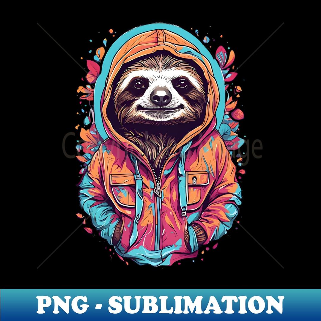 Cute Tree Sloth In Hip Jacket Design - Special Edition Subli | Inspire ...