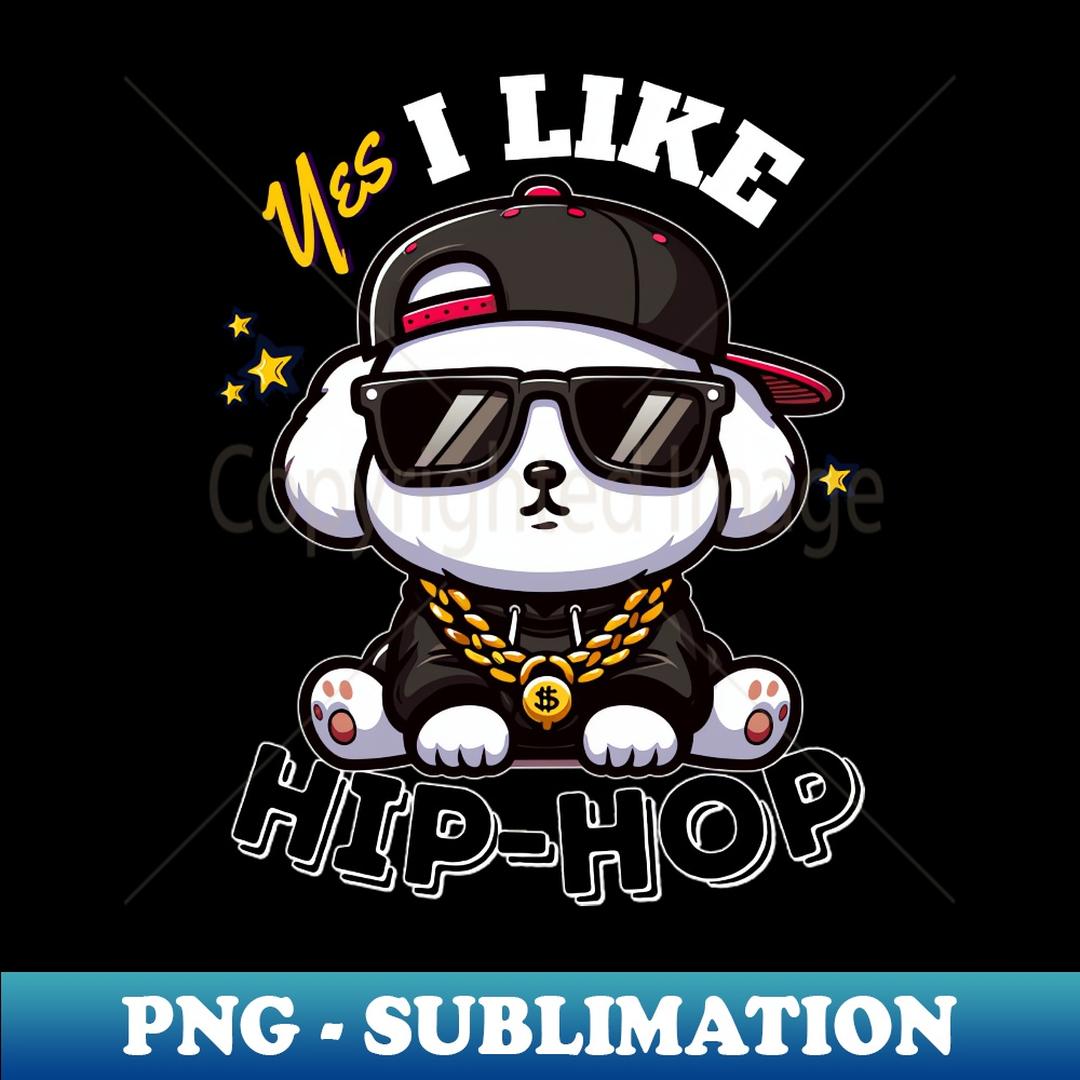 hip-hop dog, I like hip-hop, white poodle, Poodle Art - Prem | Inspire ...