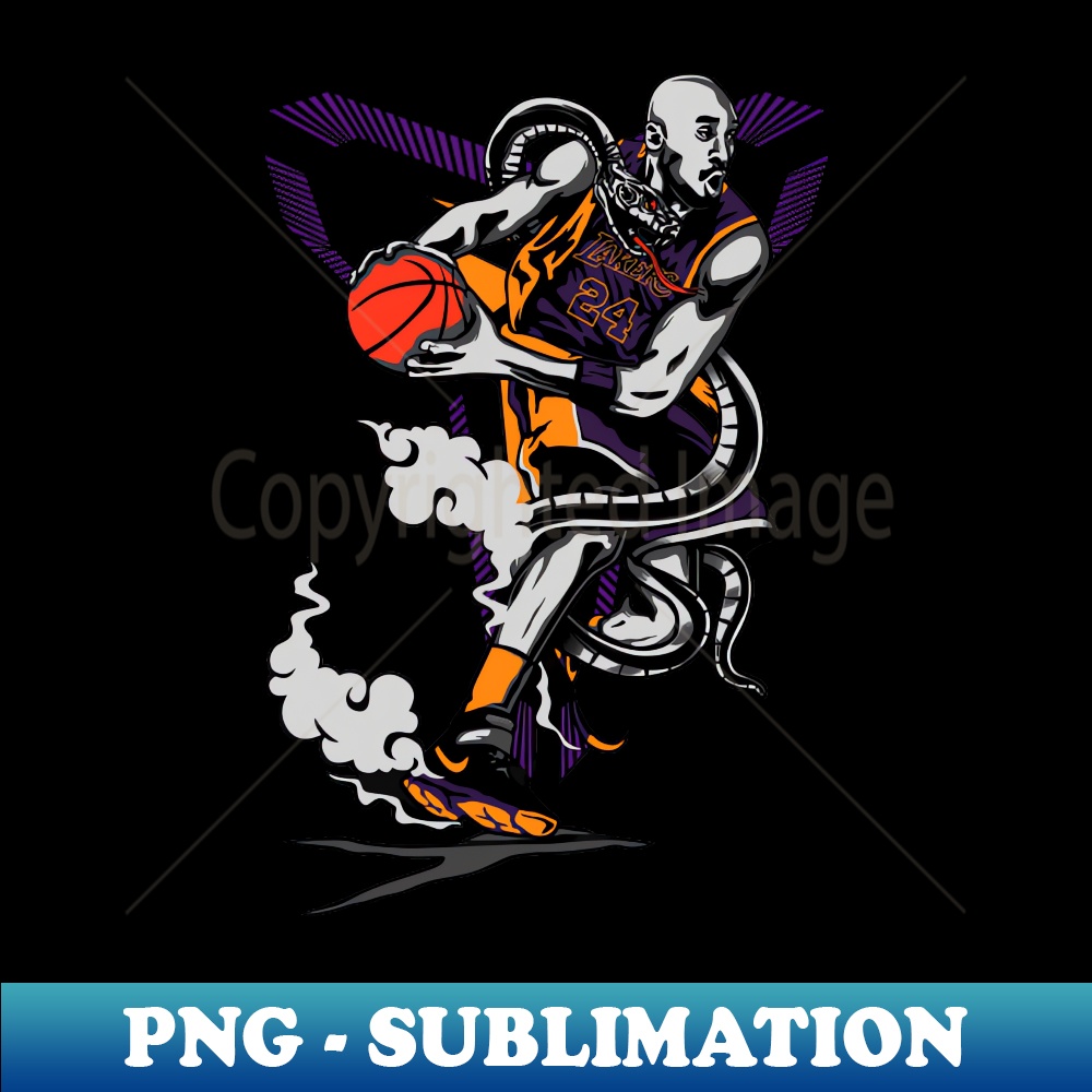 Kobe Bryan Vector Art - Vintage Sublimation PNG Download | Inspire Uplift