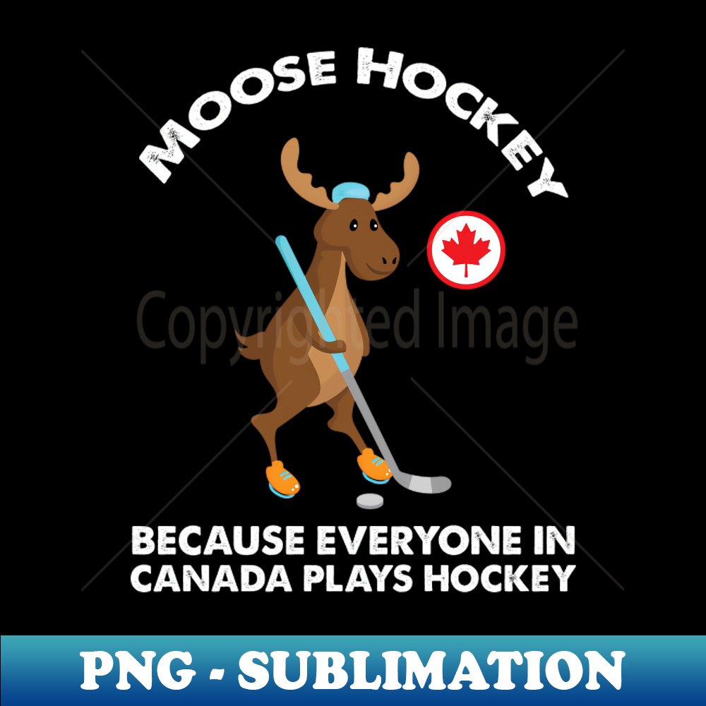 Moose Playing Hockey, Canadians Love Hockey - PNG Transparen | Inspire ...