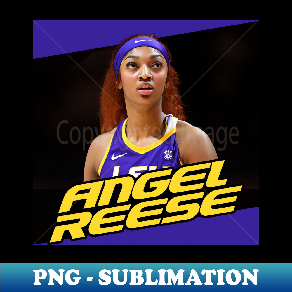 Angel Reese Purple - Exclusive PNG Sublimation Download | Inspire Uplift