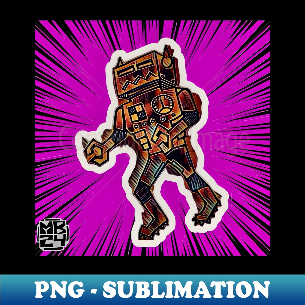 Pinky Bot - High-Quality PNG Sublimation Download | Inspire Uplift
