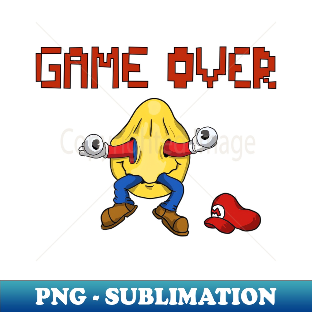 Game Over - PNG Transparent Sublimation Design | Inspire Uplift