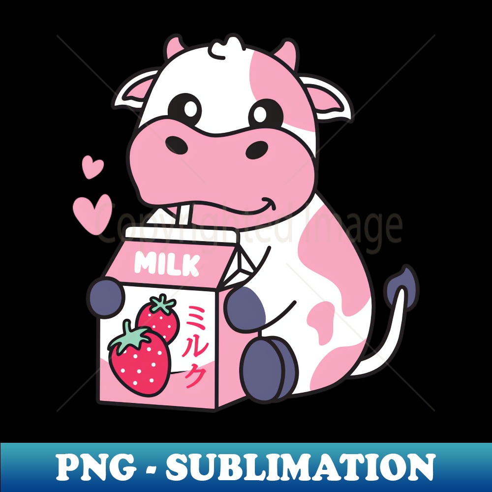 Strawberry Milk Milkshake Cow - Special Edition Sublimation | Inspire ...
