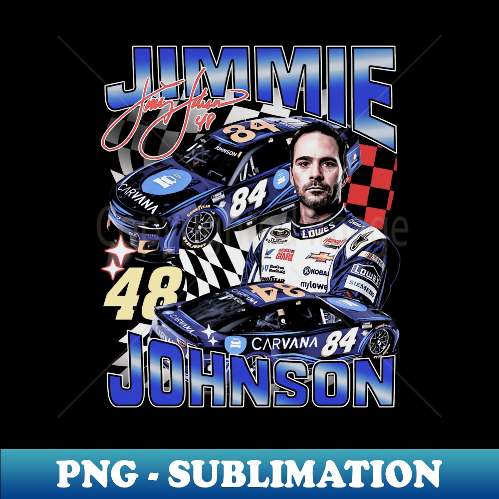 Jimmie Johnson Vintage - Exclusive PNG Sublimation Download | Inspire Uplift